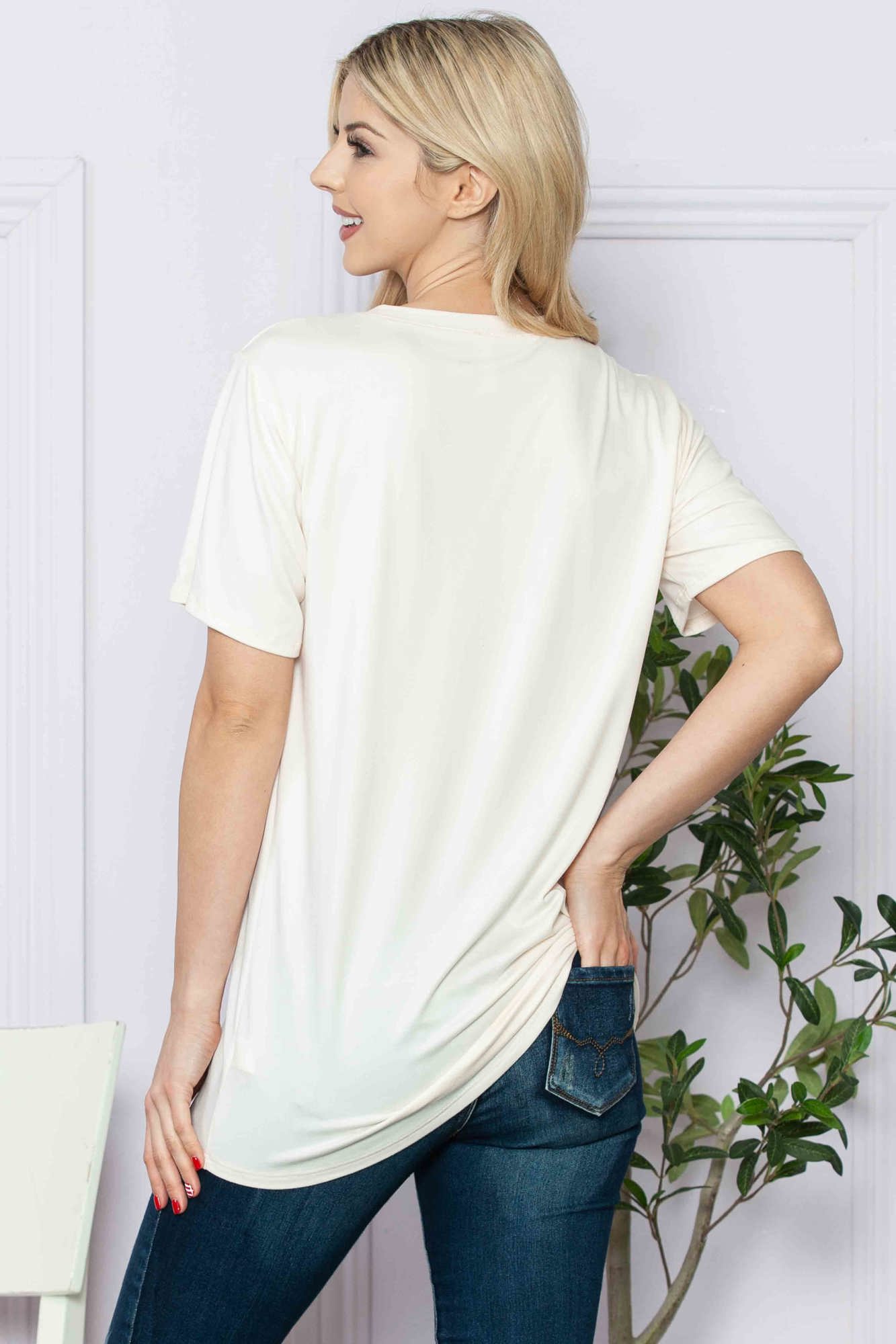 SUPER SOFT BASIC SOLID SHORT SLEEVE TOP | Jane.com